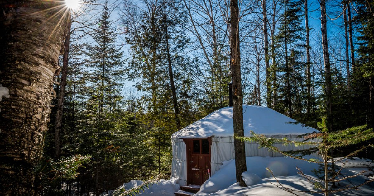Hébergement aux Cinq Sens (Yourtes) - Piopolis | Eastern Townships (Quebec)